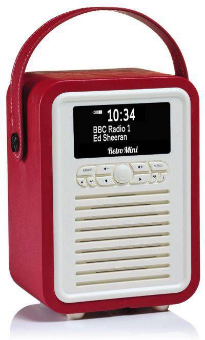 View Quest VQ: Retro Mini Digitale DAB+ Tafelradio Rood ...